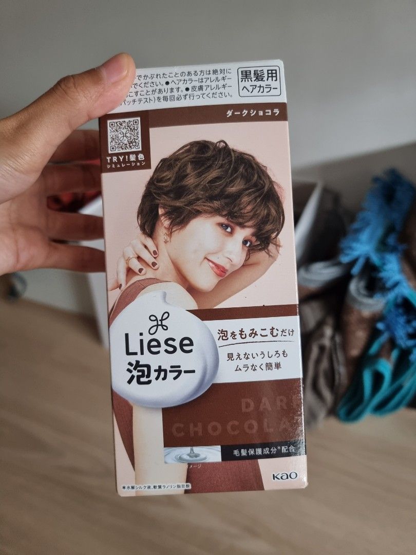 Liese Hair Dye Dark Chocolate, Beauty & Personal Care, Hair on Carousell