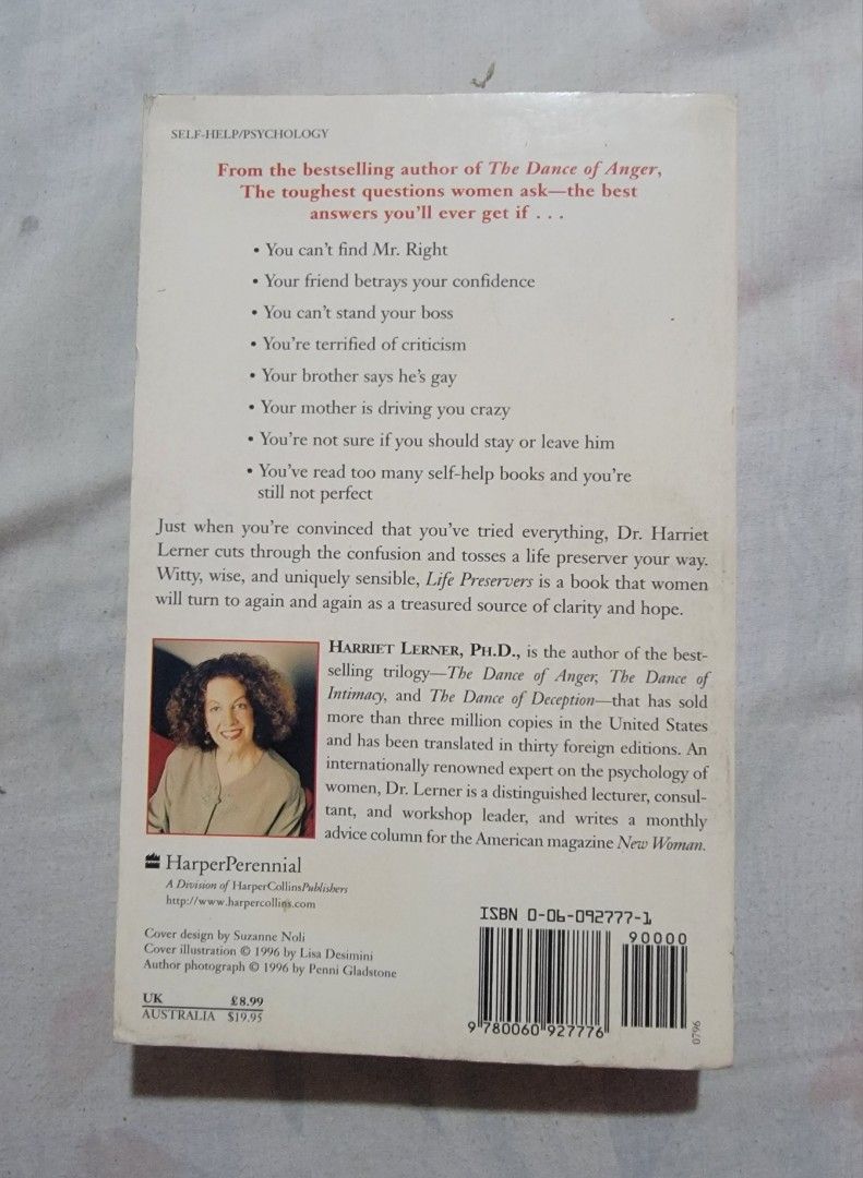 LIFE PRESERVERS Staying Afloat in Love and Life, Hobbies & Toys, Books ...