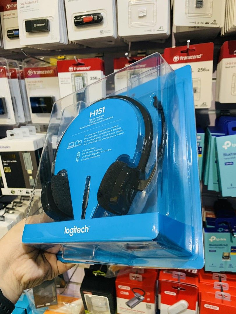 Logitech H151 Stereo Headset Black, Audio, Headphones & Headsets on ...
