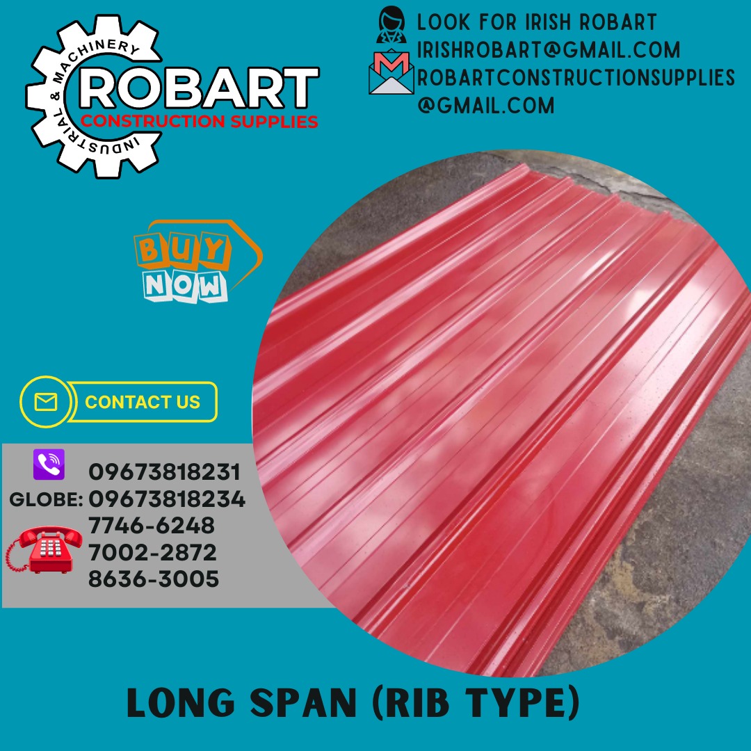 Long Span (Rib Type), Commercial & Industrial, Construction Tools ...