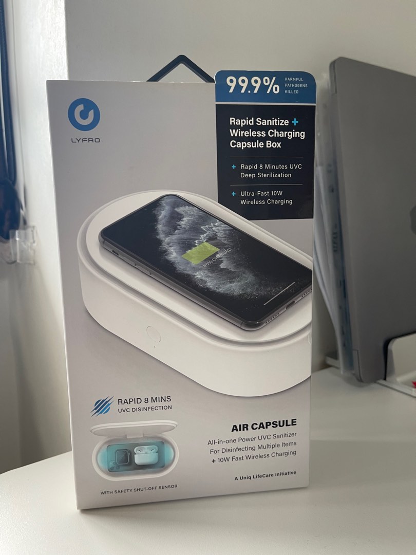 Lyfro rapid sanitize and wireless charging capsule box, Mobile Phones ...