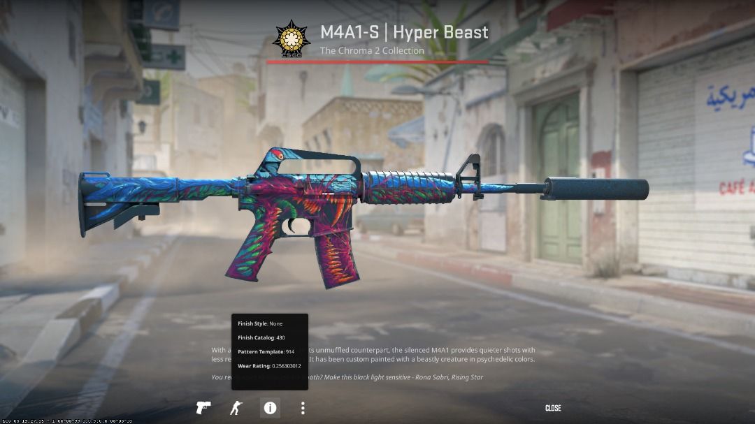 M4A1-S | Hyper Beast (Field-Tested) CSGO CS2, Video Gaming, Video Games ...