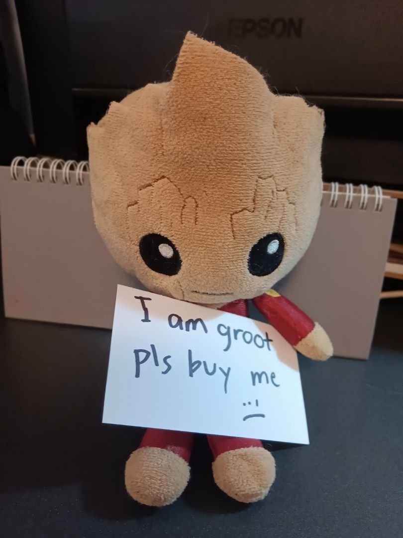 Marvel Baby Groot Guardians of the Galaxy GoTG Plushie Stuffed Toy ...