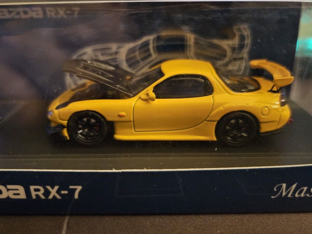 Master Model Mazda RX7 Yellow, Hobbies & Toys, Toys & Games on Carousell