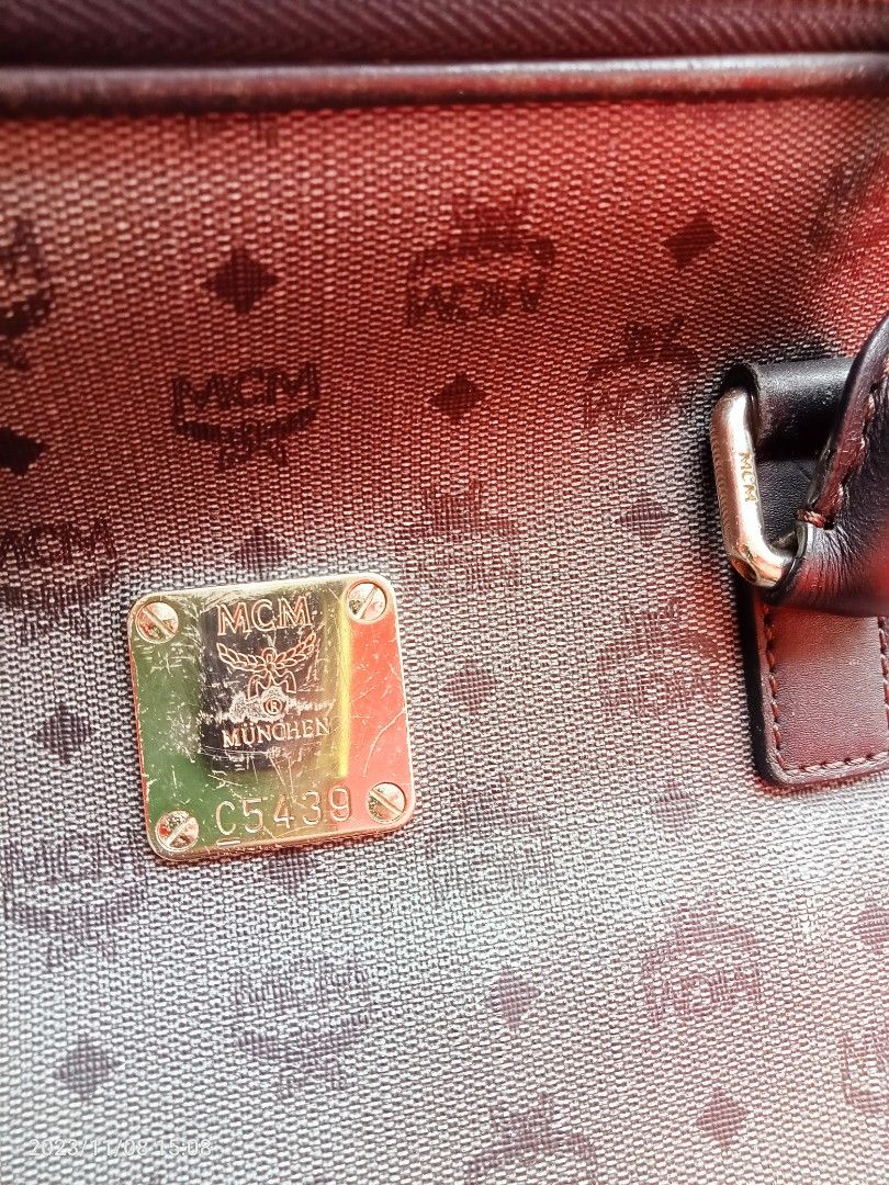 MCM laptop bag, Luxury, Bags & Wallets on Carousell