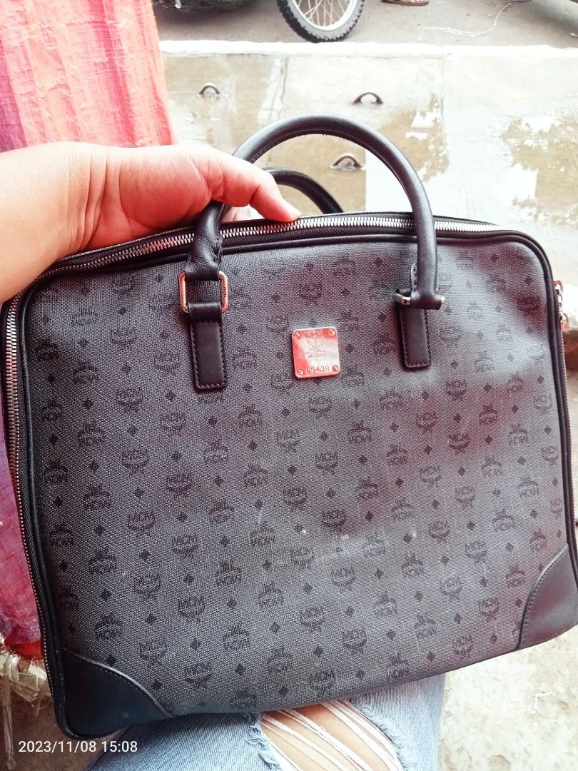 MCM laptop bag, Luxury, Bags & Wallets on Carousell