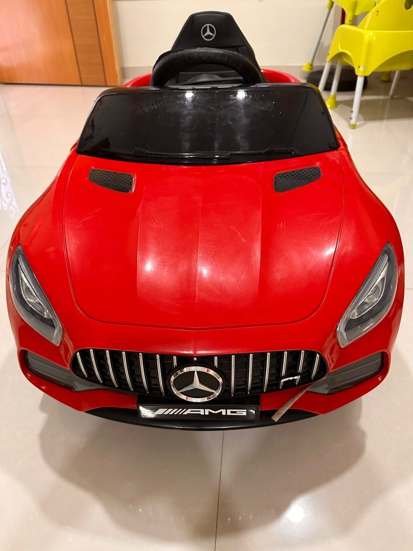Mercedes AMG red car toddler, Babies & Kids, Infant Playtime on Carousell