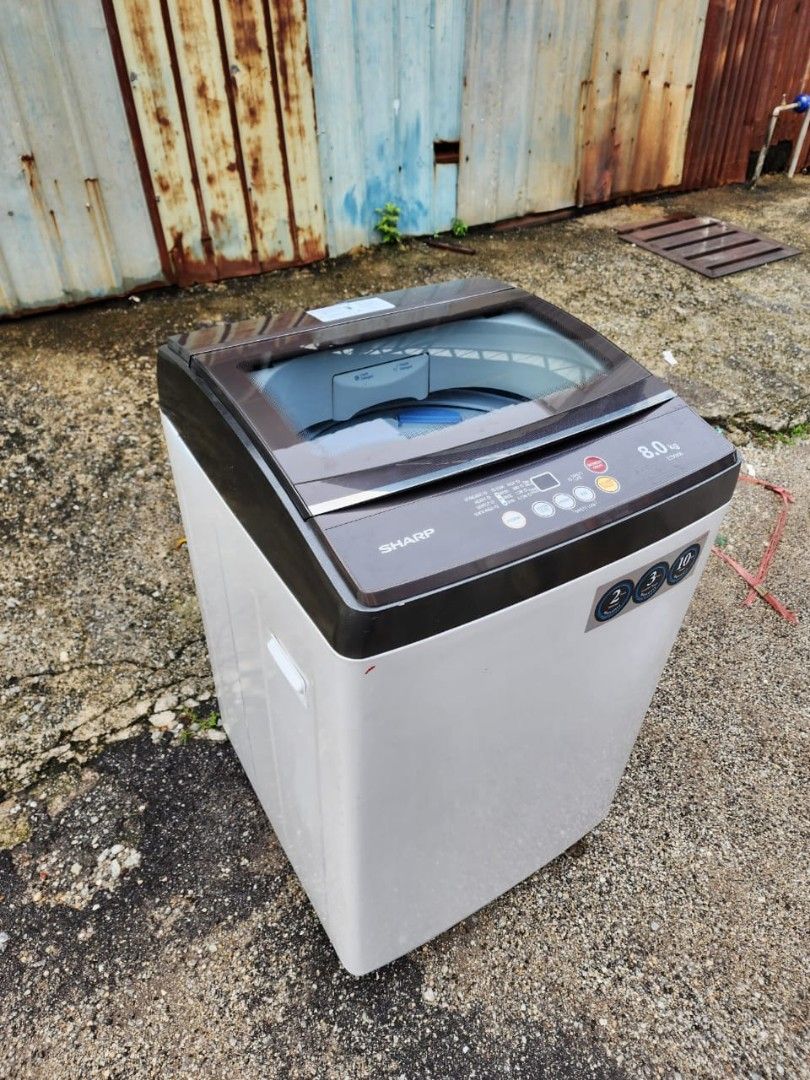 mesin basuh sharp 8kg auto, TV & Home Appliances, Washing Machines and ...