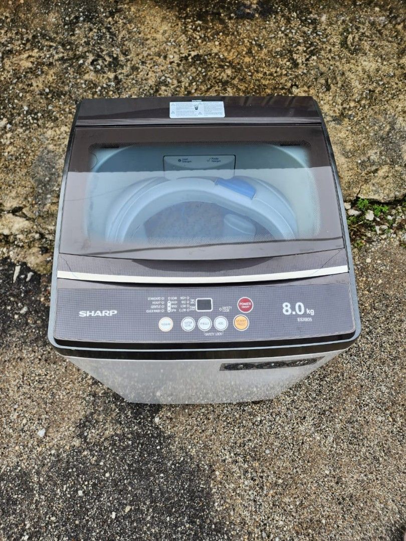 mesin basuh sharp 8kg auto, TV & Home Appliances, Washing Machines and ...