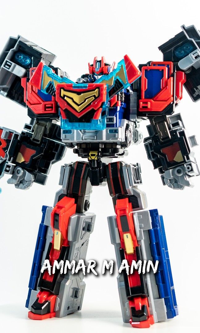 Metal Cardbot Heavy Iron Transforming Robot Korean Anime Megazord ...