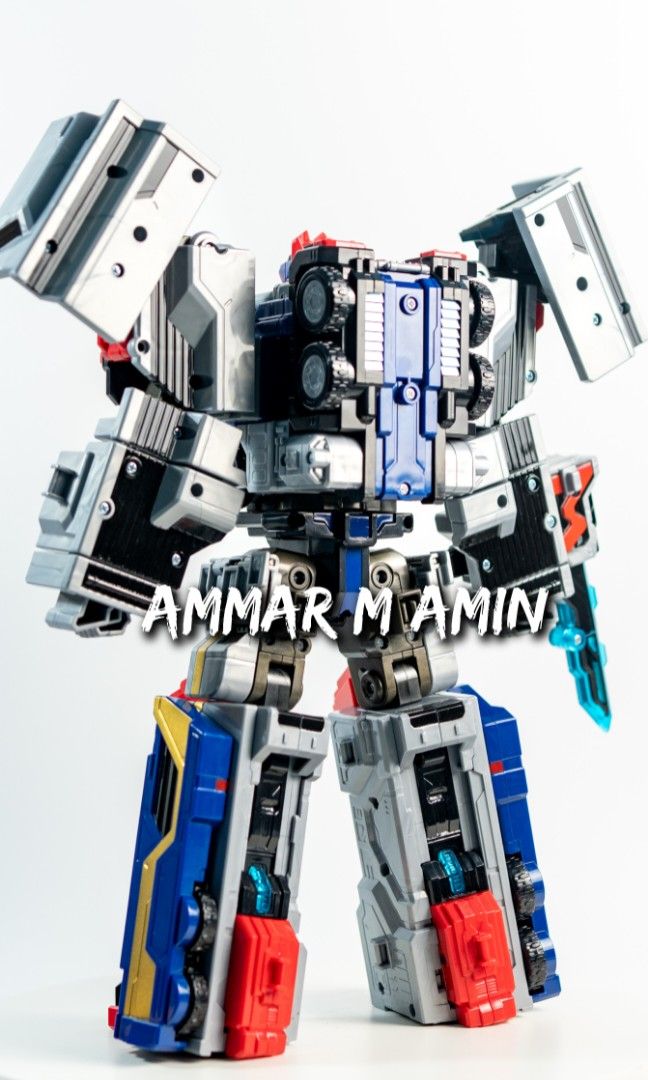 Metal Cardbot Heavy Iron Transforming Robot Korean Anime Megazord ...