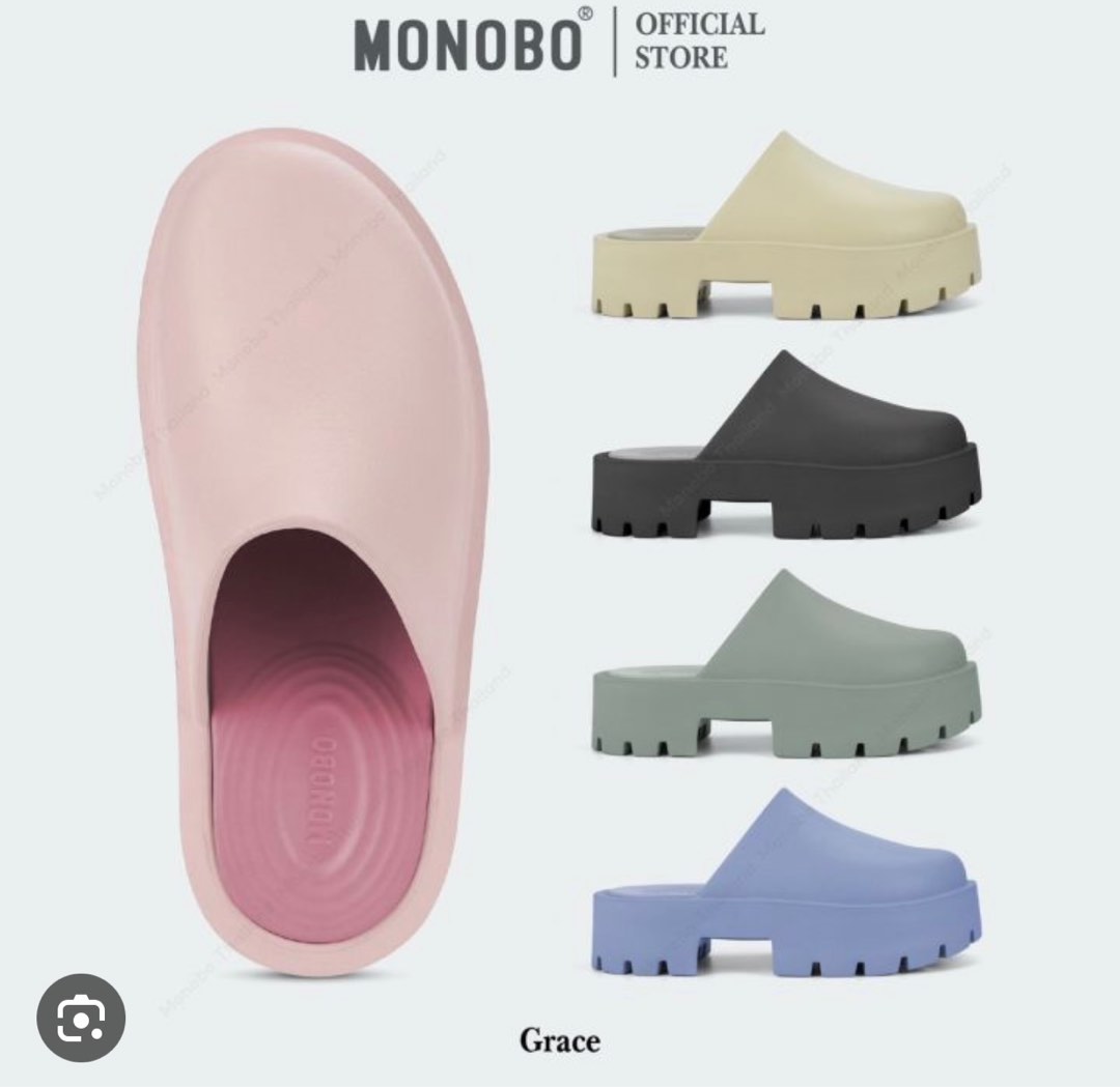 Monobo grace light khaki, Women's Fashion, Footwear, Slippers and ...