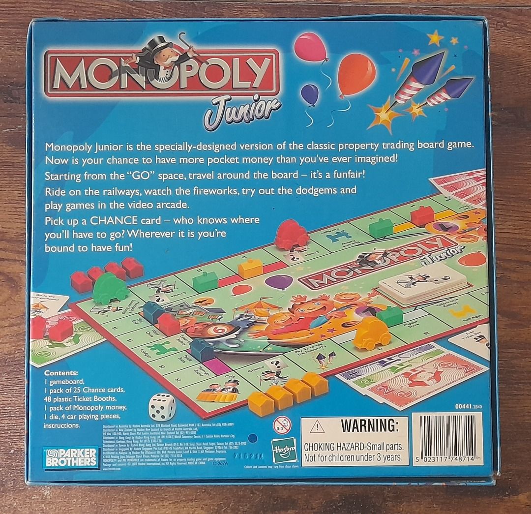 Monopoly: Junior Edition, Hobbies & Toys, Toys & Games on Carousell