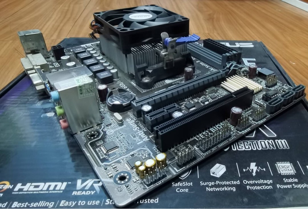 MOTHERBOARD A68HM-K with Processor, Computers & Tech, Parts ...