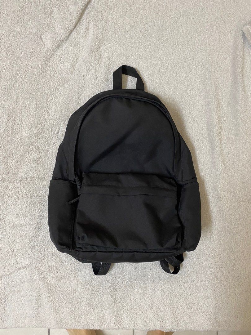 Muji Japanese Simple Bag Backpack Black (Free Shipping), Men's Fashion ...