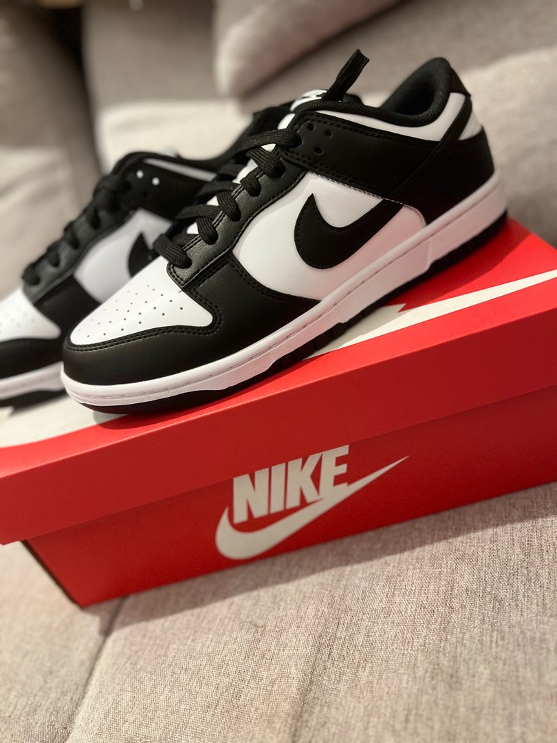 Nike Panda Dunk Low, Men's Fashion, Footwear, Sneakers on Carousell