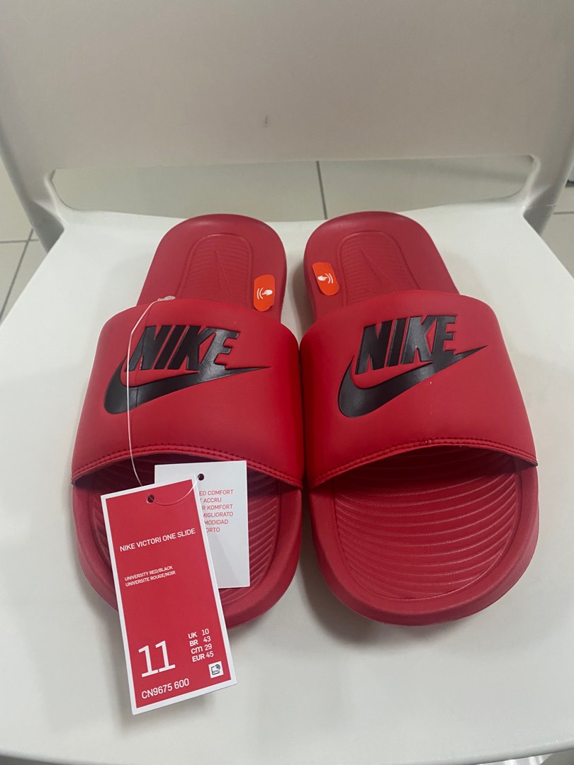 NIKE VICTORI ONE SLIDE RED ORIGINAL SIZE 11 US MEN, Men's Fashion ...