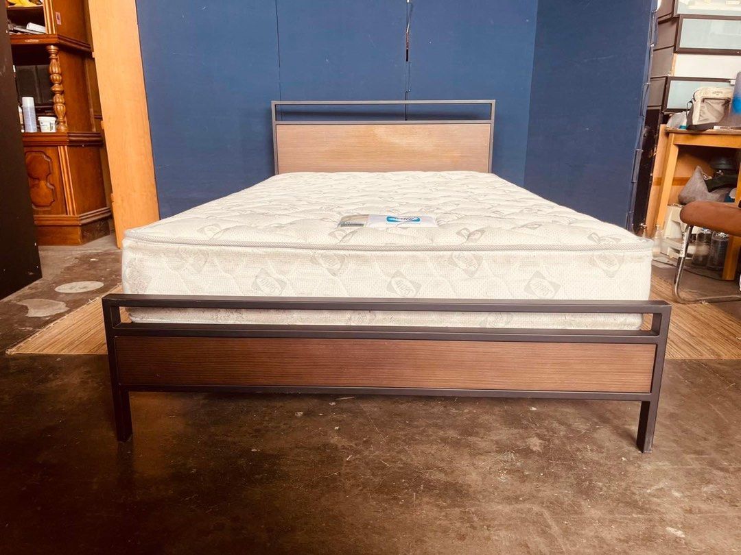 Nitori bedframe w/ seally mattress, Furniture & Home Living, Furniture ...