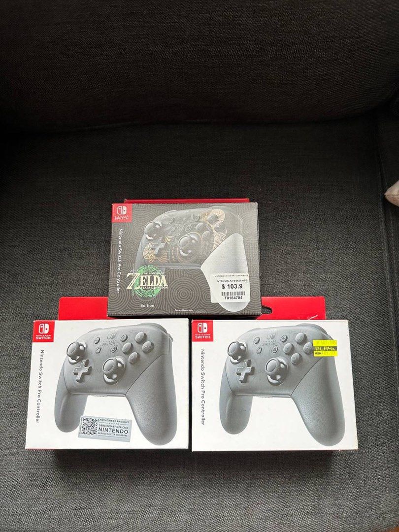 Official Nintendo Switch Pro Controller Wireless with box classic black ...