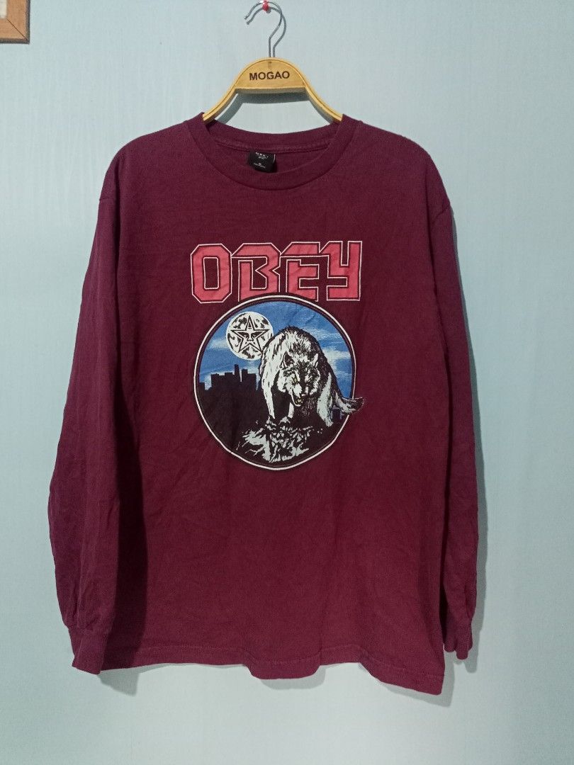 Original Obey long sleeve, Men's Fashion, Tops & Sets, Hoodies on Carousell