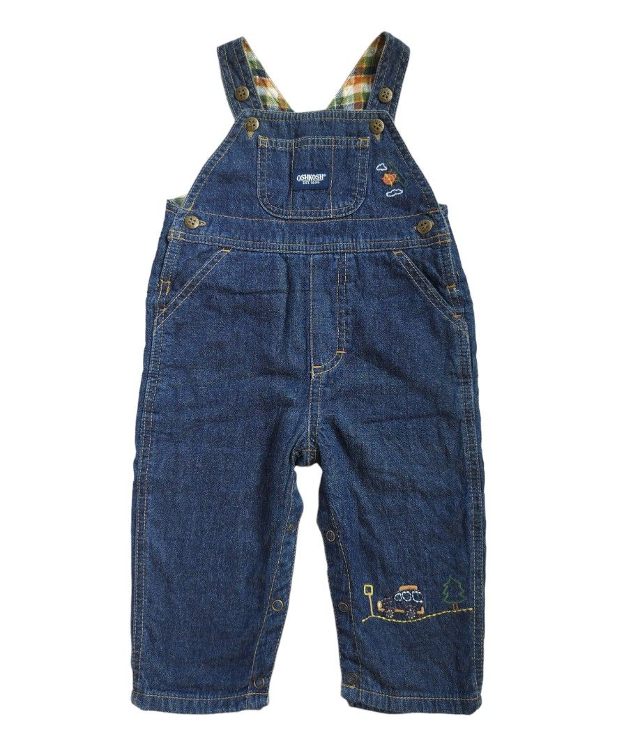 OSHKOSH BABY DENIM OVERALLS, Babies & Kids, Babies & Kids Fashion on ...