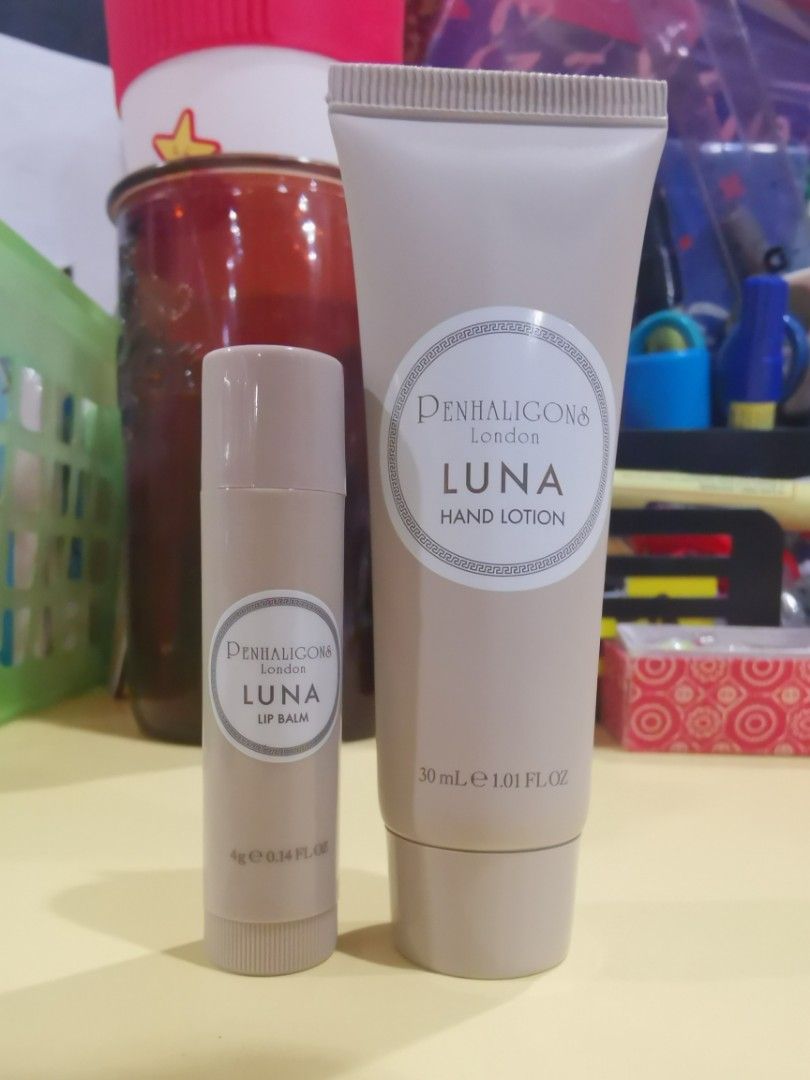 PENHALIGONS London LUNA Hand Lotion & Lip Balm Set, Beauty & Personal ...