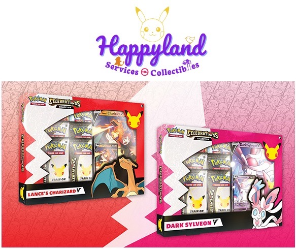 Pokemon TCG: Celebrations Lance's Charizard Dark Sylveon Box Set, Hobbies & Toys, Toys & Games ...