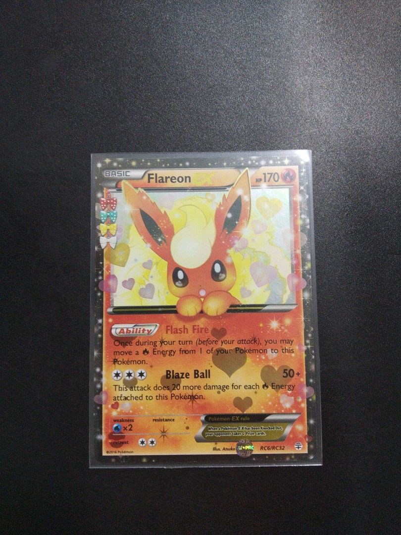 Pokemon TCG Flareon EX Ultra Rare - Generations, Hobbies & Toys, Toys ...