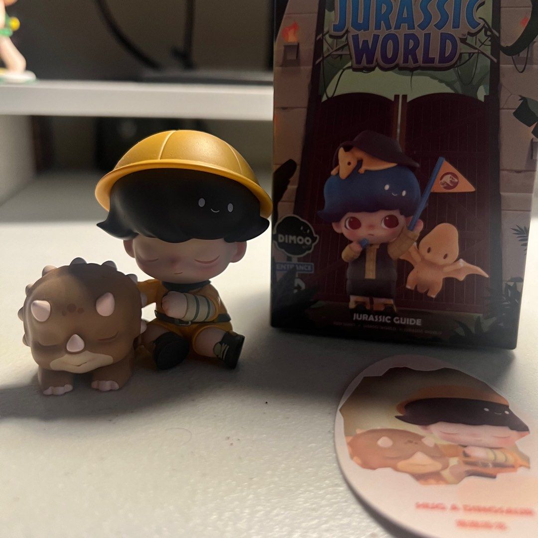 POP MART Dimoo Jurassic World - Hug a Dinosaur, Hobbies & Toys, Toys ...
