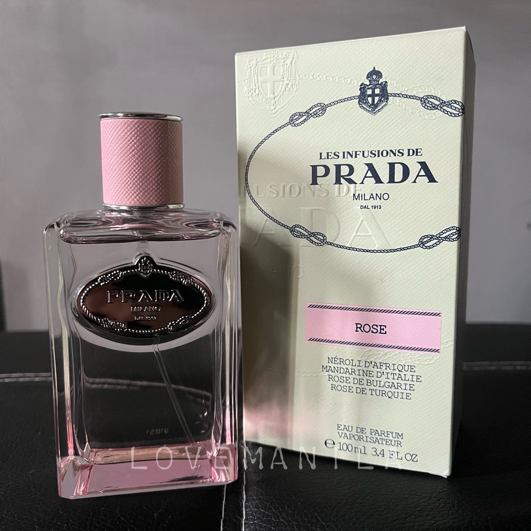 PRADA INFUSION DE ROSE 100ml, Beauty & Personal Care, Fragrance ...