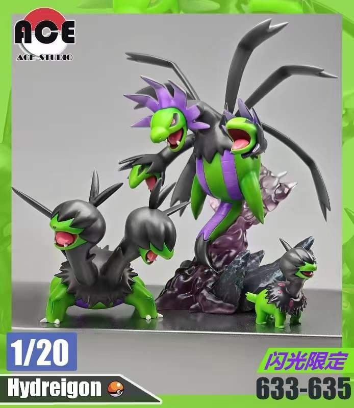 【PRE-ORDER】Ace Studio - Hydreigon Pokemon Resin Statue, Hobbies & Toys ...