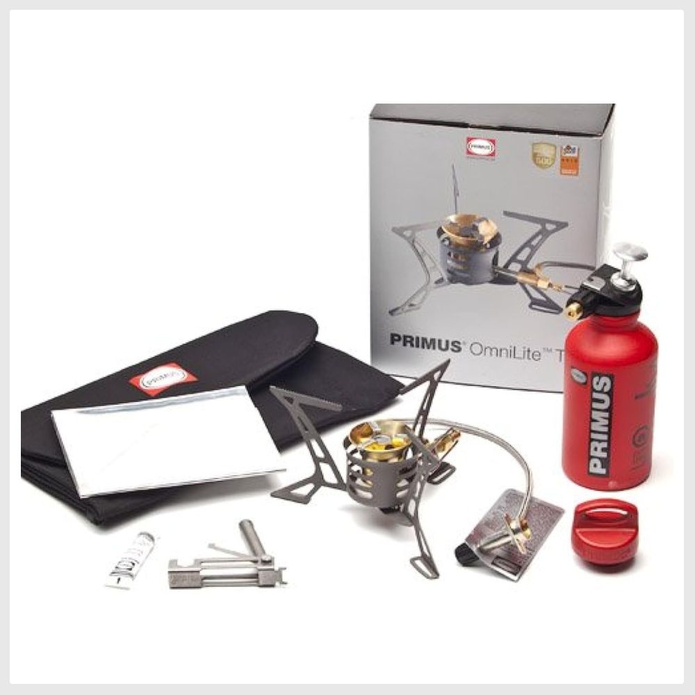 Primus P-321987 OmniLite Ti Camp Stove with 0.35-Liter Fuel Bottle ...