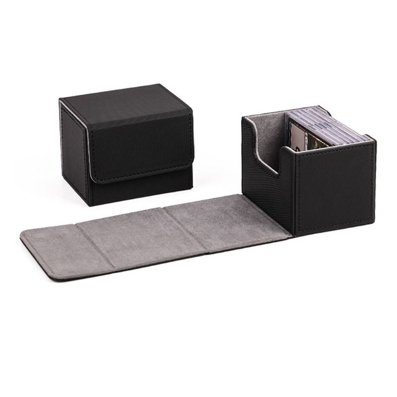 PU Leather 100+ Magnetic Deck Box Case Card Protector High Quality TCG ...
