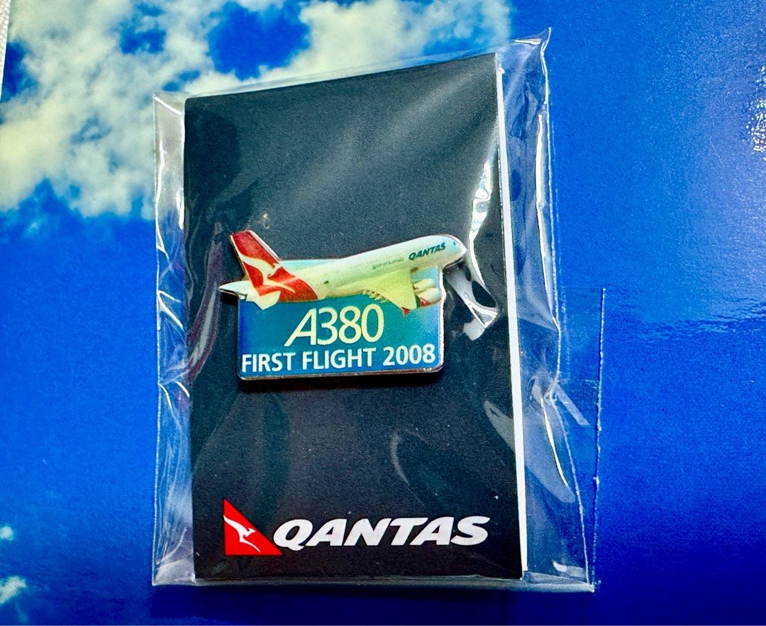 Qantas A380 First Flight pin, Hobbies & Toys, Memorabilia ...
