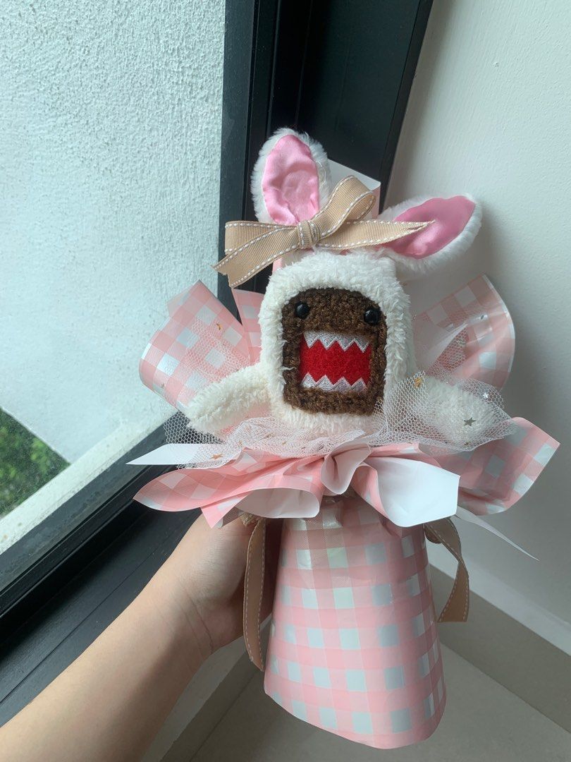 Rabbit Domo Kun bouquet, Hobbies & Toys, Toys & Games on Carousell