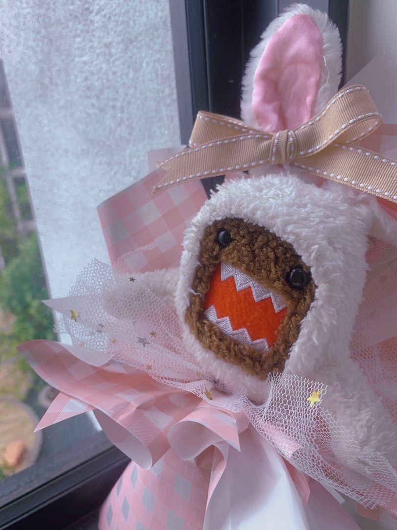Rabbit Domo Kun bouquet, Hobbies & Toys, Toys & Games on Carousell