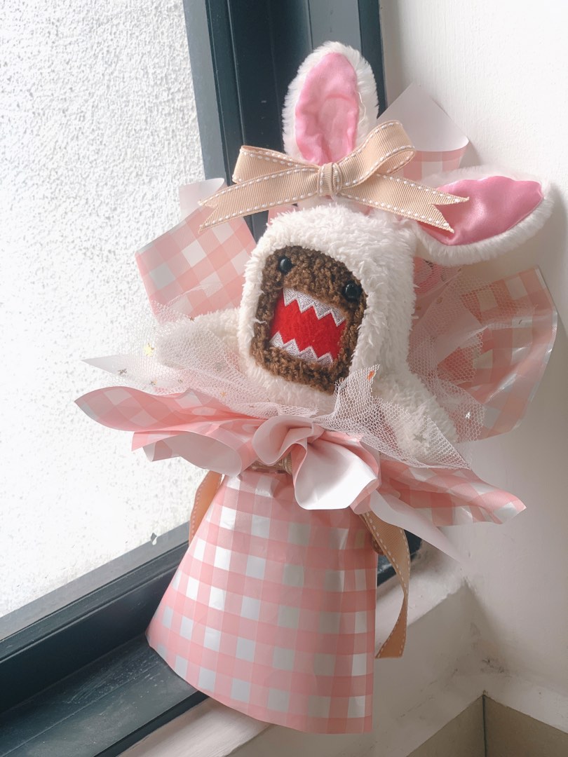 Rabbit Domo Kun bouquet, Hobbies & Toys, Toys & Games on Carousell