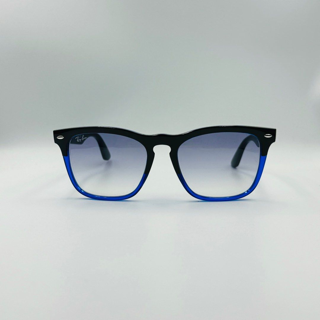 Rayban RB4487 6632/19 Steve Polished Black on Transparent Blue, Men's ...