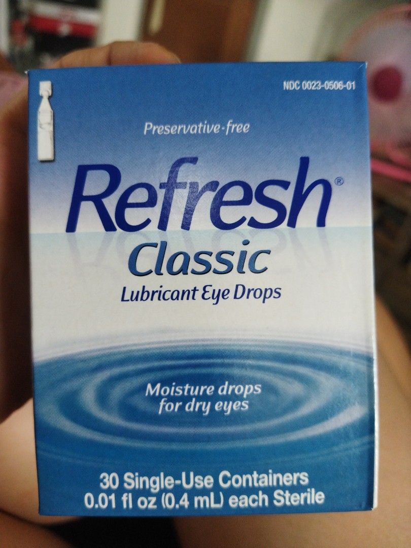 Refresh Classic Lubricant Eye drops 30 single use Containers, Health ...