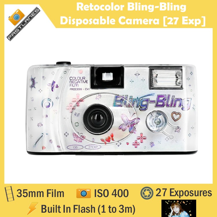 Reto Retocolor Bling-Bling Disposable Camera With Pre-Exposed Patterns ...