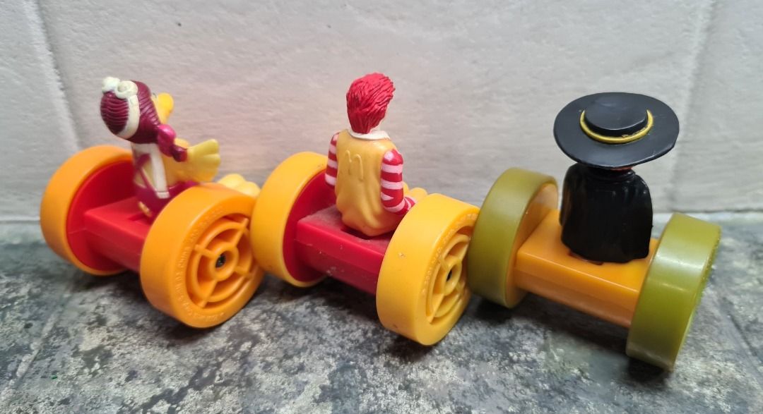 RONALD, HAMBURGLAR & BIRDIE LOT - 2001 McDonalds Happy Meal Toys Series ...