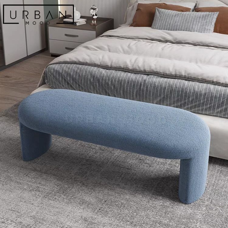 ROWLAND Modern Boucle Bench, Furniture & Home Living, Furniture, Chairs ...