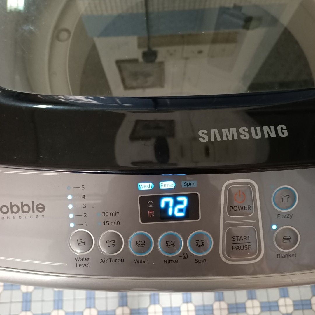Samsung 7.5kg washing machine, wobble technology, top load, TV & Home ...