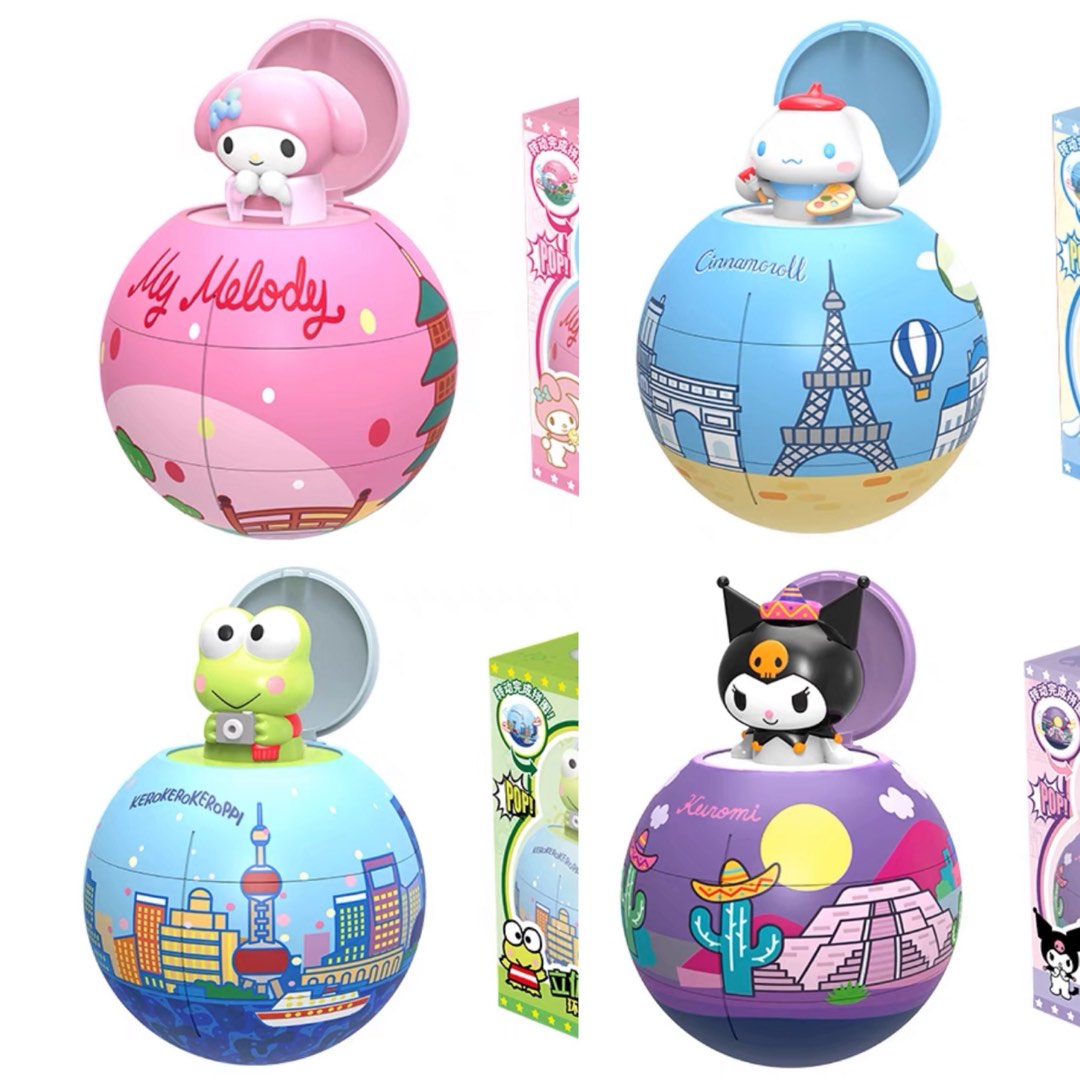 SANRIO TRAVEL AROUND THE WORLD GLOBE / SINGLE BOX / KUROMI / MY MELODY ...