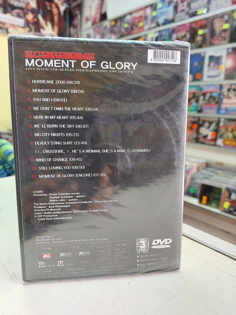 Scorpions Moment Of Glory [ DVD ], Hobbies & Toys, Music & Media, CDs & DVDs on Carousell