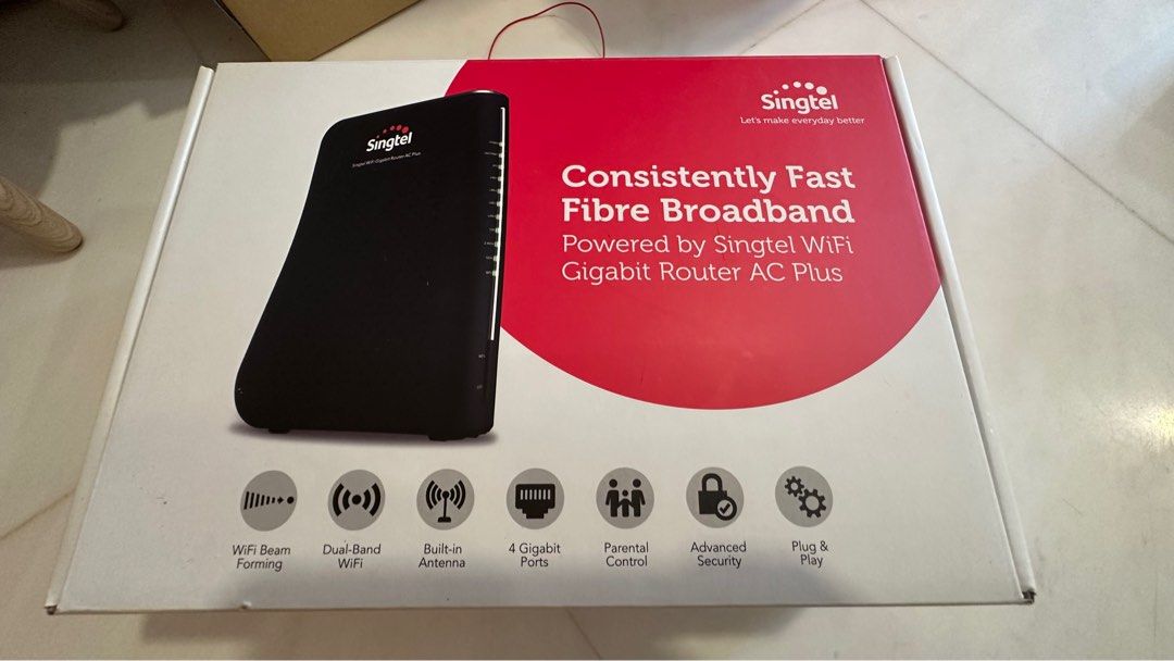 Singtel Wifi Gigabit Router AC Plus, Computers & Tech, Parts ...