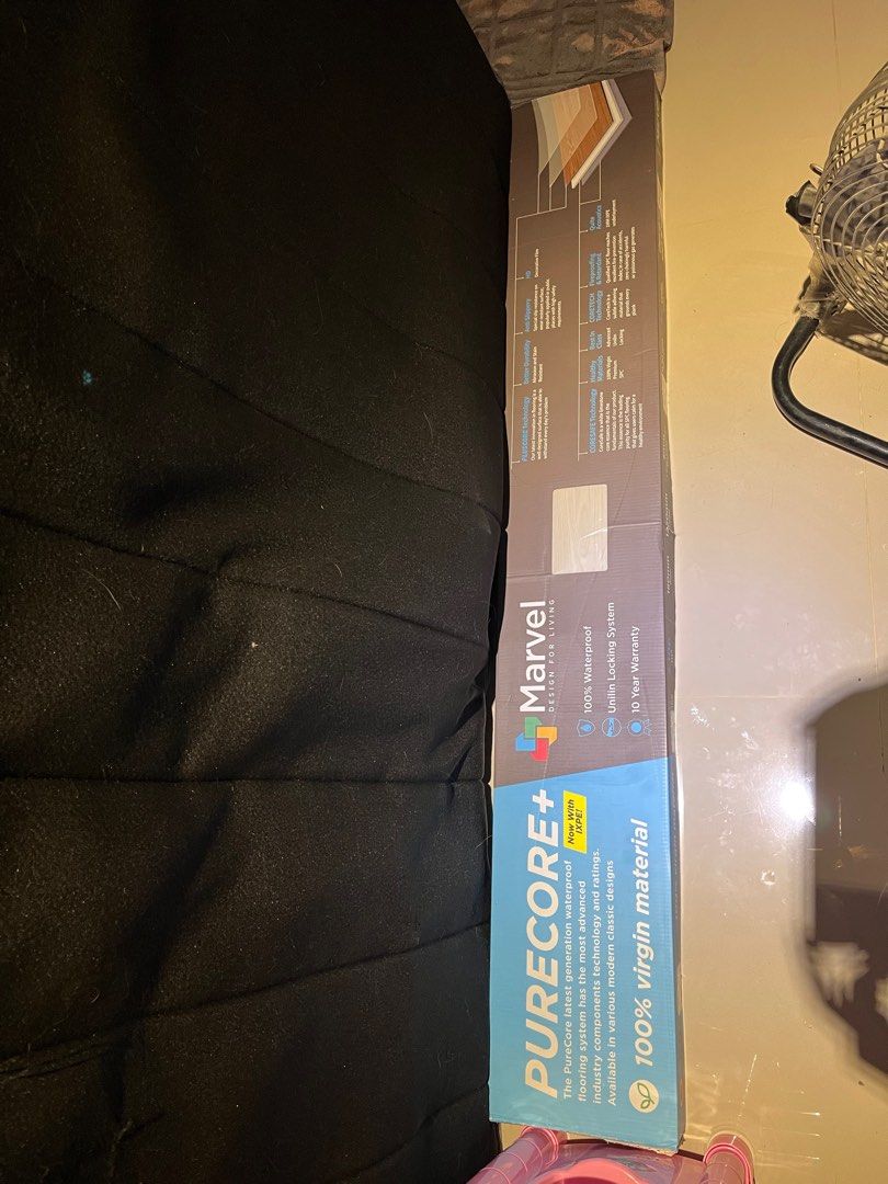 Spc marvel purecore warna white oak, Perabotan Rumah di Carousell