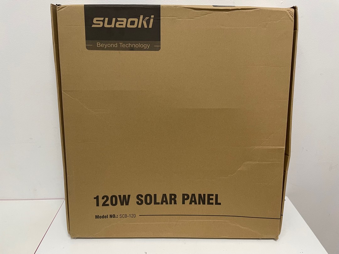 Suaoki Solar panel 120W, Hobbies & Toys, Travel, Travel Essentials ...