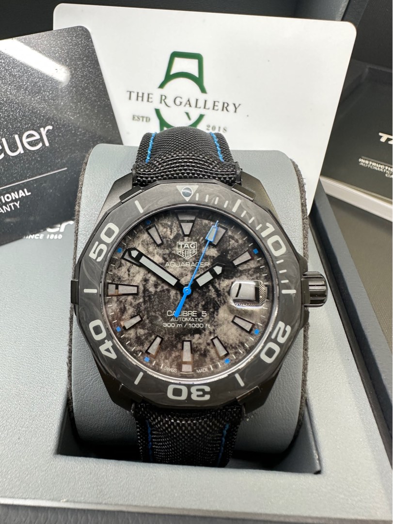 Tag Heuer Aquaracer Titanium Carbon Blue Automatic 41mm WBD218C.FC6447 ...
