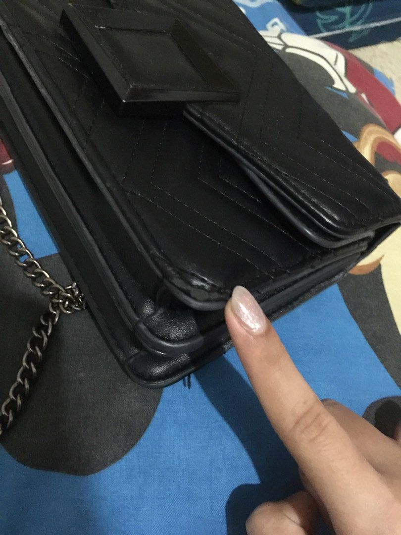 Tas zara original authentic black elegant bag shoulder bag tas ...